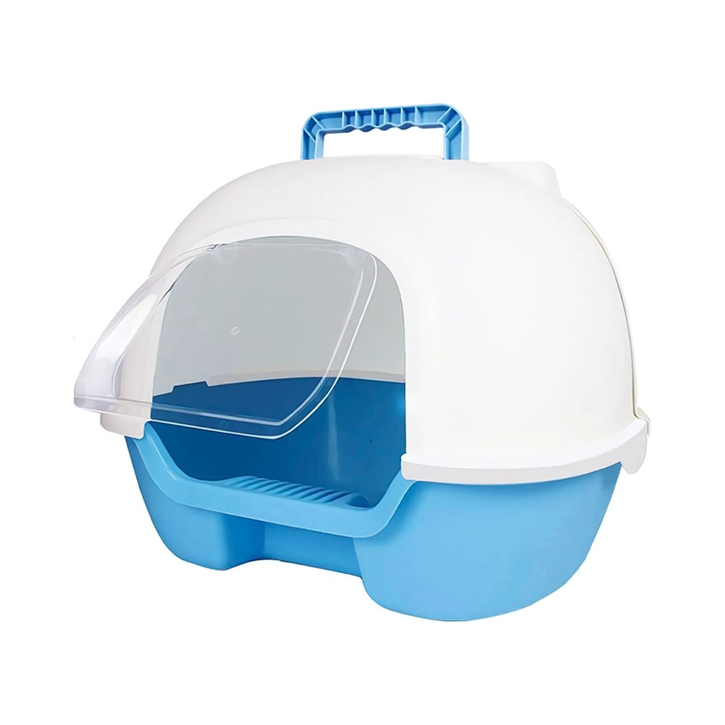 Pado Enclosed Cat Litter Box 50*41*39cm-Blue | SMBG B2B Website